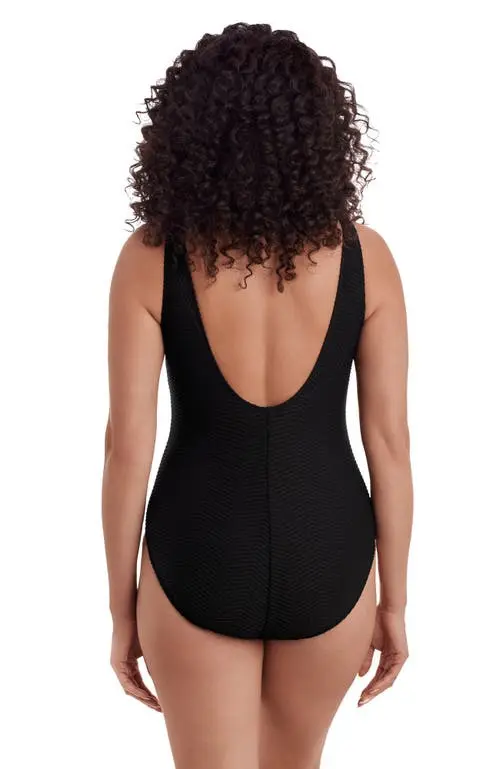 LONGITUDE Sweetheart Inset Tank Long Torso One-piece Swimsuit