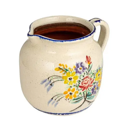 STORIED HOME Crackle Glaze Pitcher