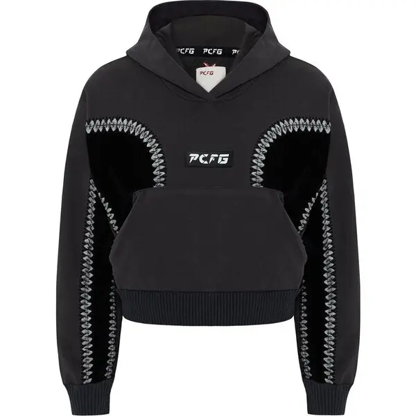 PCFG Paneled Hoodie - Black
