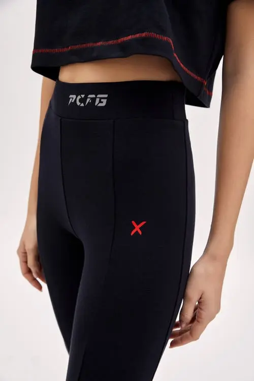 PCFG Cotton Flare Yoga Pant - Black