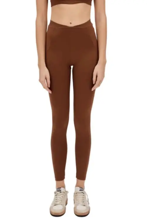 PCFG Legging With Stitch Detail - Brown