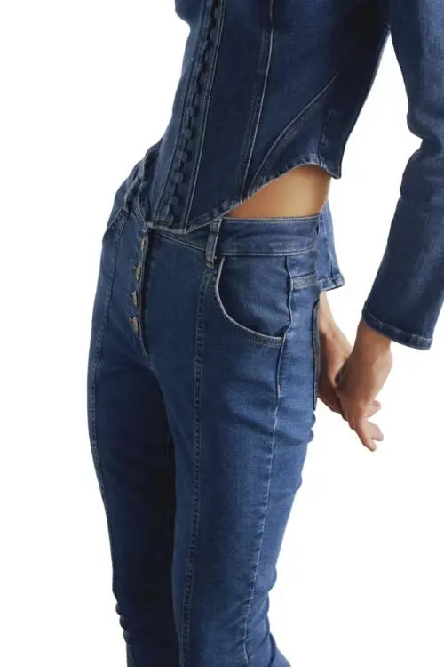 PCFG Skinny High-rise Denim Pants