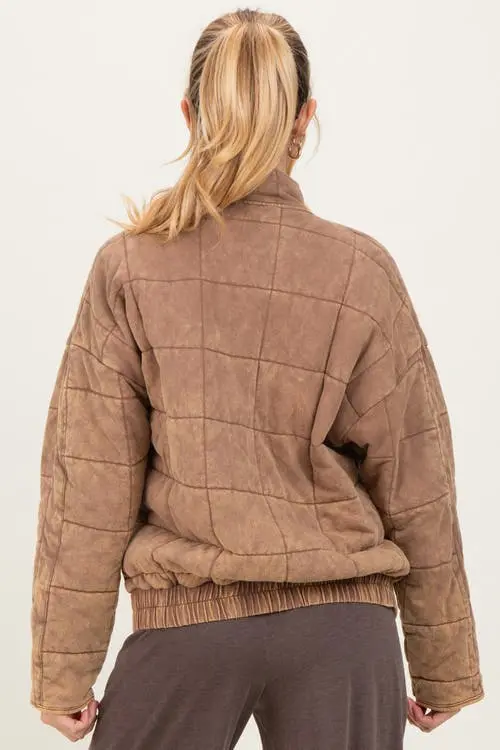 PINKBLUSH Quilted Oversized Jacket