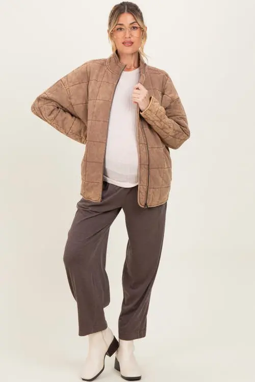 PINKBLUSH Quilted Oversized Jacket