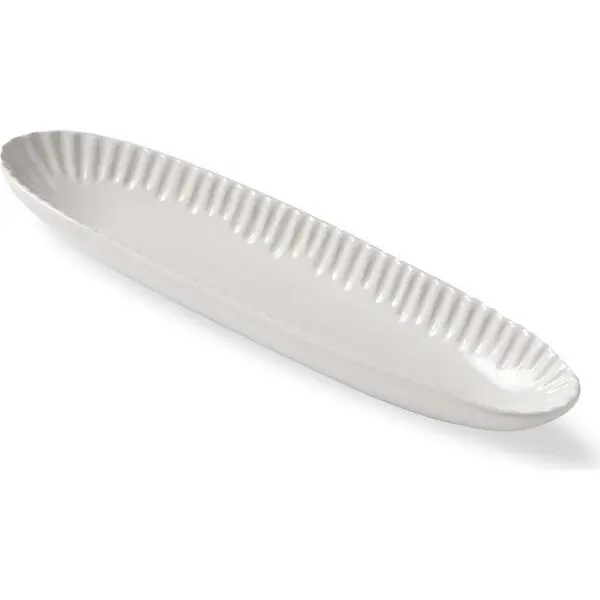 TAG Vista Oval Antipasti Dish Serveware Bowl For Entertaining - Grey