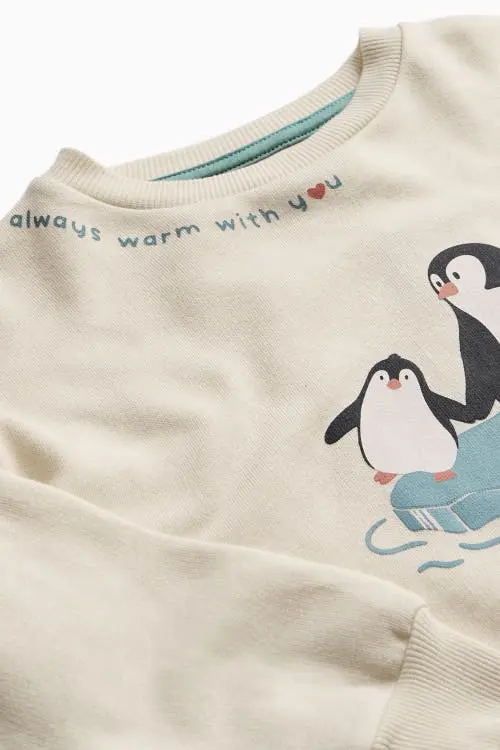MORI Placement Penguin Family Sweatshirt