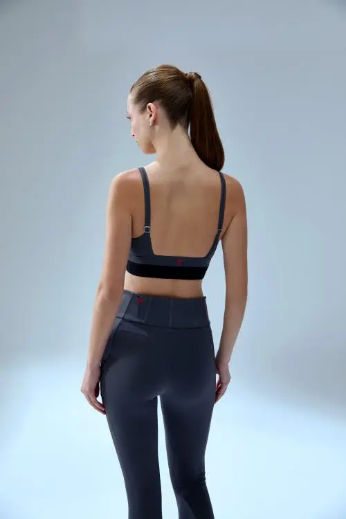 PCFG Active V-neck Top - Anthracite