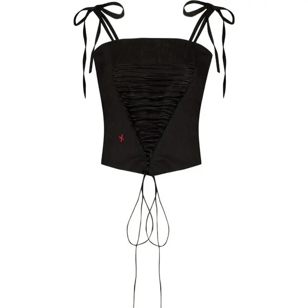 PCFG Your *itch Corded Top - Black