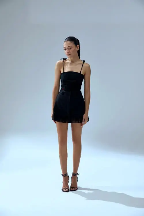 PCFG Corset Top With Tie Detailing