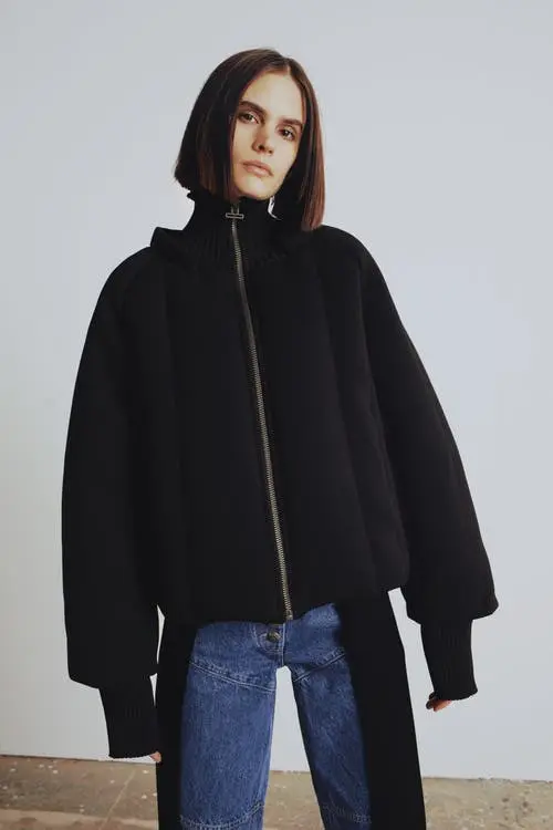 PCFG Your *itch Puffer Coat - Black