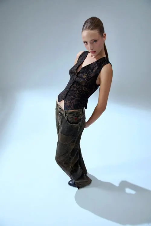 PCFG Print V-neck Vest