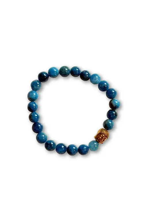 HUMANIST BEAUTY Beaded Buddha Bracelet - Apatite