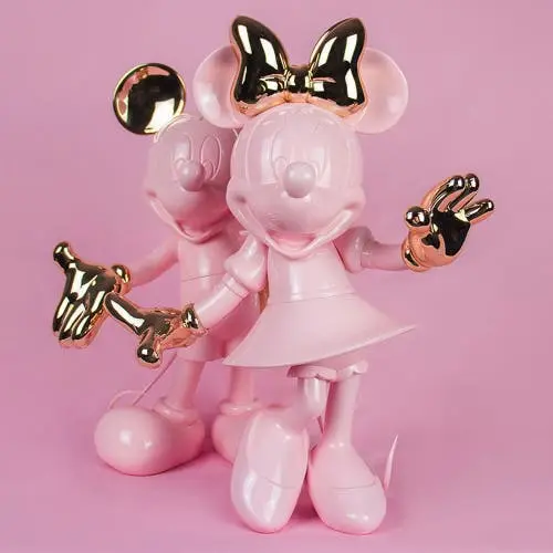LEBLON DELIENNE Minne Mouse Welcome Figurine - Pink/gold