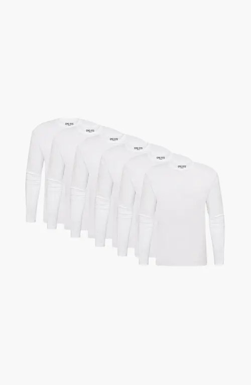 EPIC FITS Standard Long Sleeve Crew Neck T-shirt - White