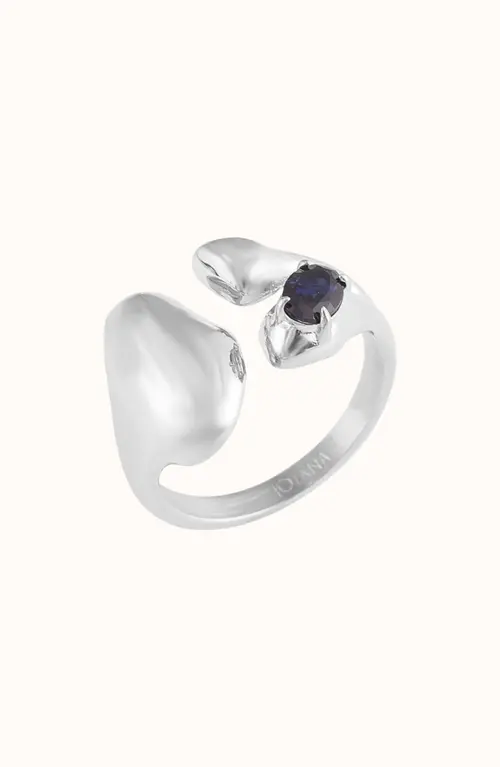 JOIANA JEWELRY Ralph Ring - White Silver/sapphire
