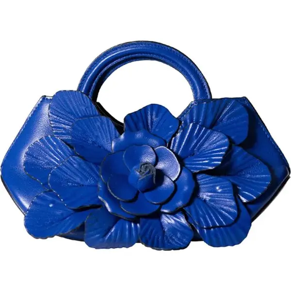 Anne Fontaine Scarlett Mini Leather Bag - Ultrablue