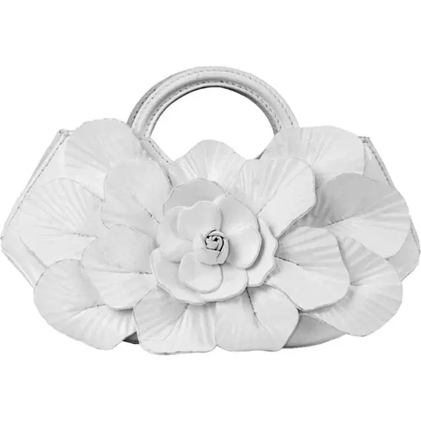 Anne Fontaine Scarlett Mini Leather Bag - White