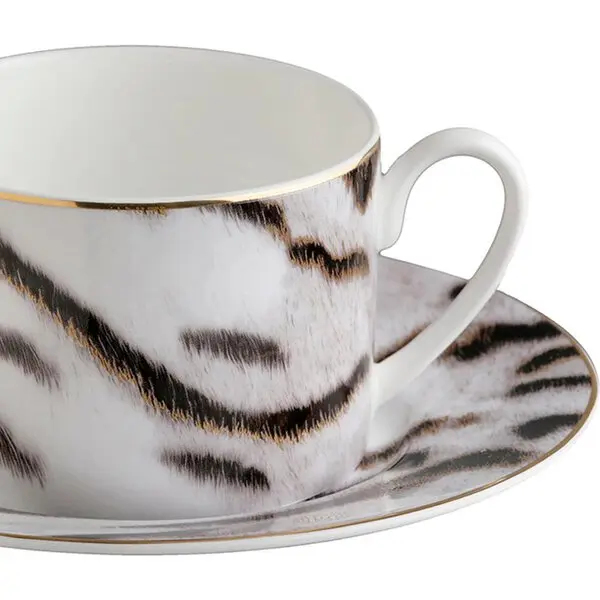 Roberto Cavalli Tea Cup & Saucer With Luxury Box - Tiger
