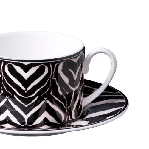 Roberto Cavalli Tea Cup & Saucer With Luxury Box - Zebra