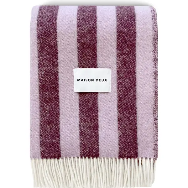MAISON DEUX Candy Wrap Blanket - Light/pastel Purple