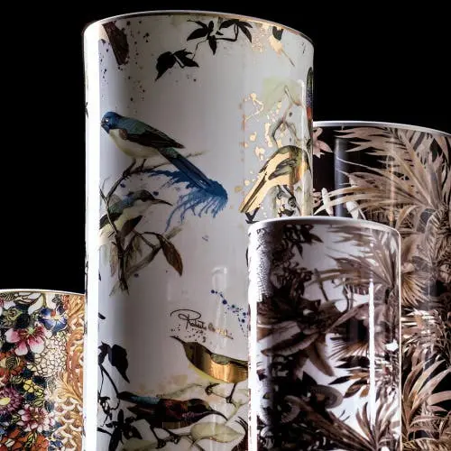 Roberto Cavalli Home Luxury Vase - Garden's Birds