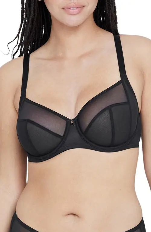 SKARLETT BLUE Spellbound Underwire Full Coverage Bra - Black