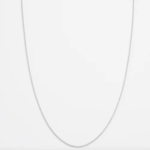 7879 Box Chain Necklace - Platinum