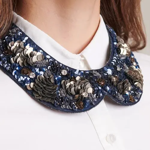 Anne Fontaine Satin Collar