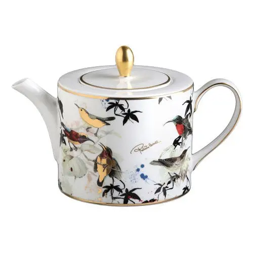 Roberto Cavalli Classic Tea And Coffee Pot - Garden's Birds