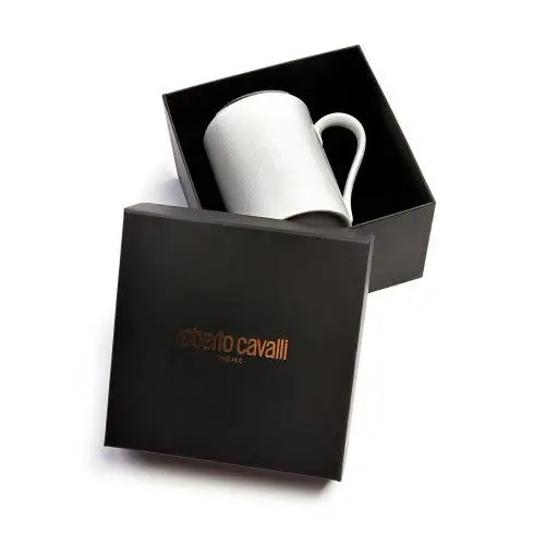 Roberto Cavalli Mug With Luxury Box - Lizard Platin