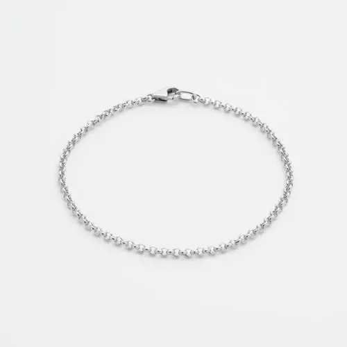 7879 Rolo Chain Bracelet - Platinum