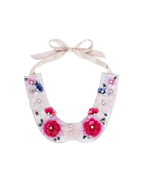 Anne Fontaine Floral Fabric Collar