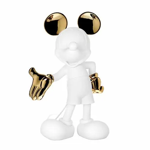 LEBLON DELIENNE Mickey Mouse Welcome Figurine - Gold/white