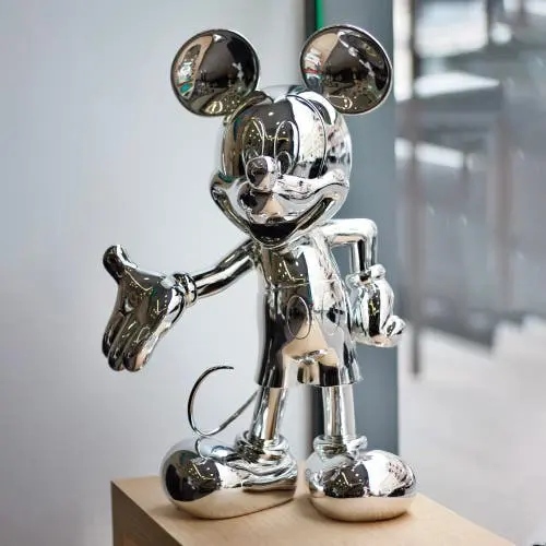 LEBLON DELIENNE Mickey Mouse Welcome Figurine - Silver