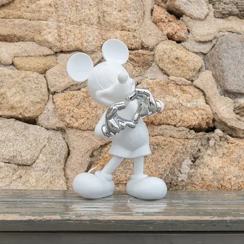 LEBLON DELIENNE Mickey Mouse With Love Figurine - Silver/white