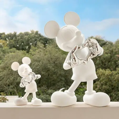 LEBLON DELIENNE Mickey Mouse With Love Figurine - Silver/white