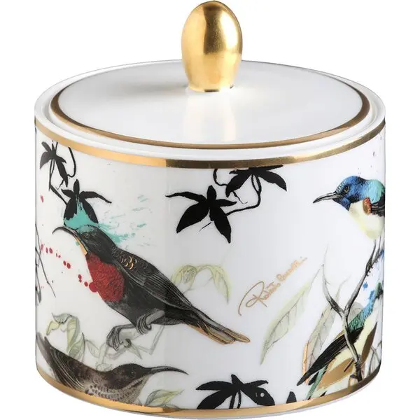Roberto Cavalli Classic Sugar Pot - Garden's Birds