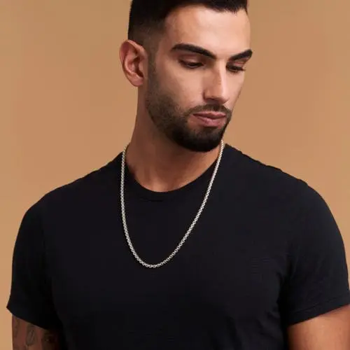 AMY KAHN Box Belcher Chain Necklace