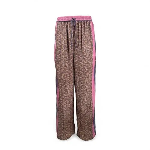 MONZLAPUR Paisley Motif Pant With Stripe - Lilac