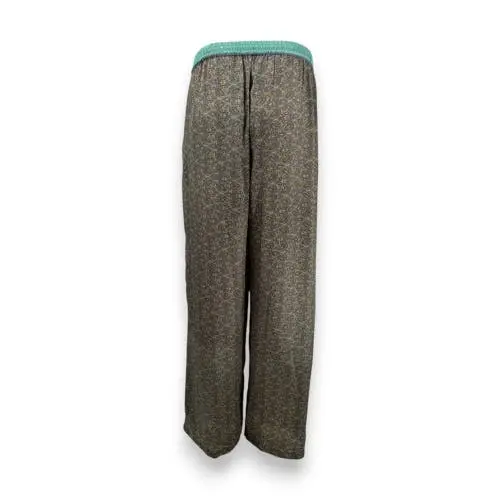 MONZLAPUR Paisley Motif Pant With Stripe - Mint