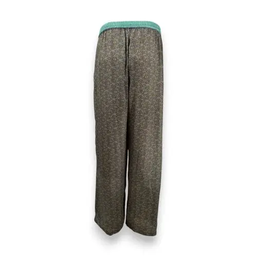 MONZLAPUR Paisley Motif Pant With Stripe - Mint