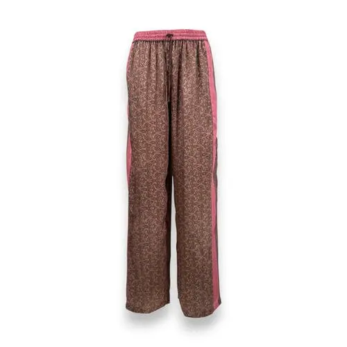MONZLAPUR Paisley Motif Pant With Stripe - Rosé