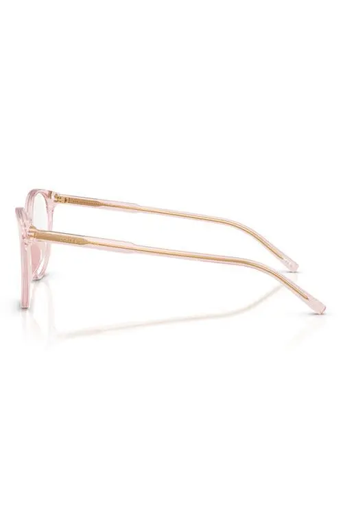 Dolce & Gabbana 54mm Butterfly Optical Glasses - Transparent Rose/demo Lens