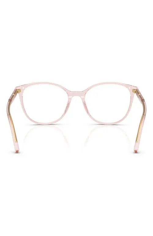 Dolce & Gabbana 54mm Butterfly Optical Glasses - Transparent Rose/demo Lens