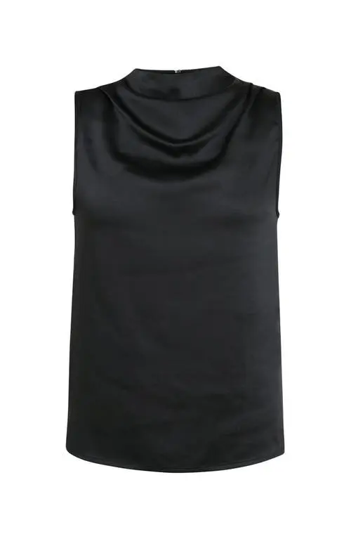 THE NOLI SHOP Mara Silky Top - Black