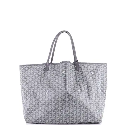 Goyard Saint Louis Gm Tote Printed Coated Canvas - Gray