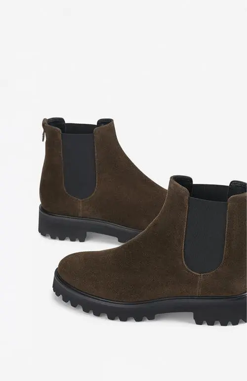 Agl Water-resistant Suede Chelsea Boots