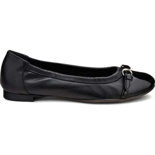 Agl Monika Cap Toe Ballet Flat - Black
