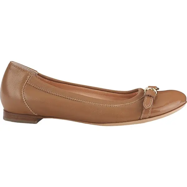 Agl Monika Cap Toe Ballet Flats - Cocoa Nappa