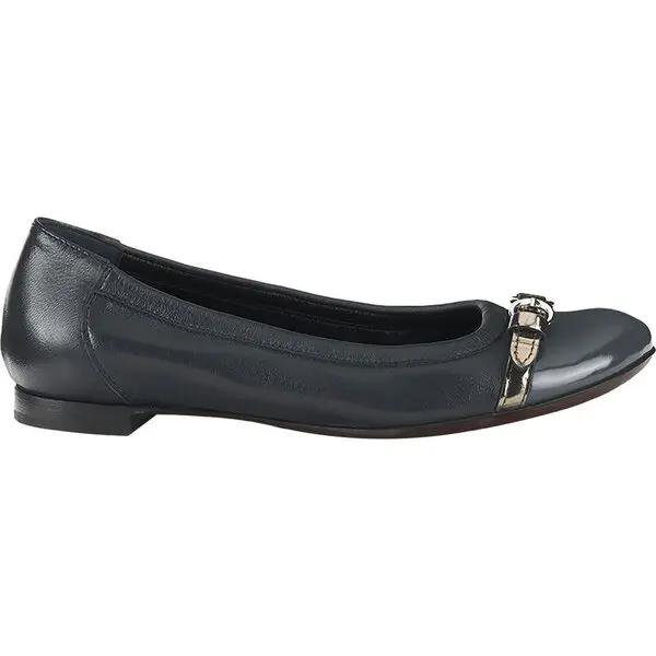 Agl Monika Cap Toe Ballet Flat - Dark